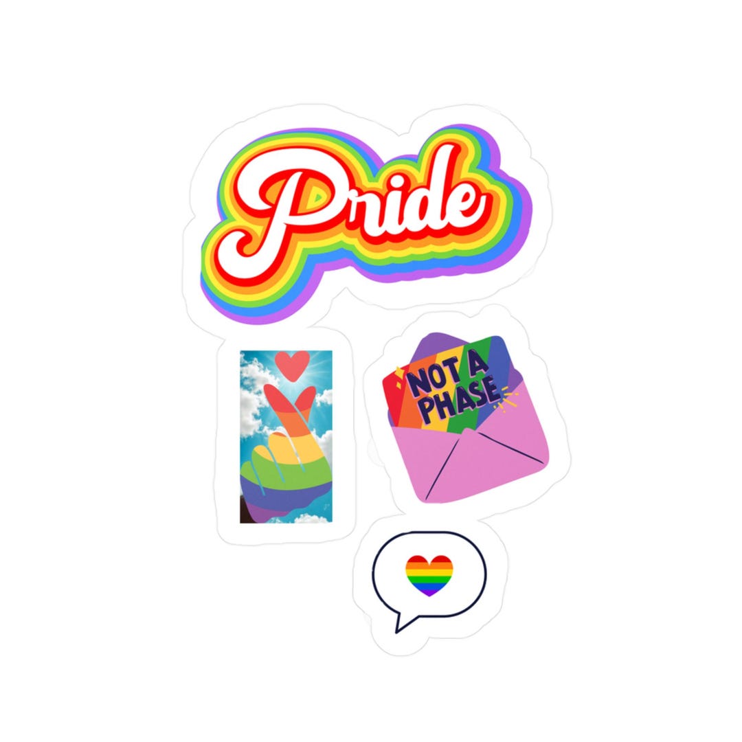 Colorful Rainbow Pride Stickers: Add a Splash of Joy to Any Space - Etsy