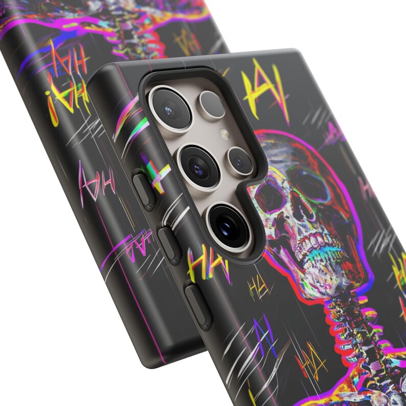 Colorful Skeleton Phone Case: Impact-resistant Quirky Phone Cover - Etsy