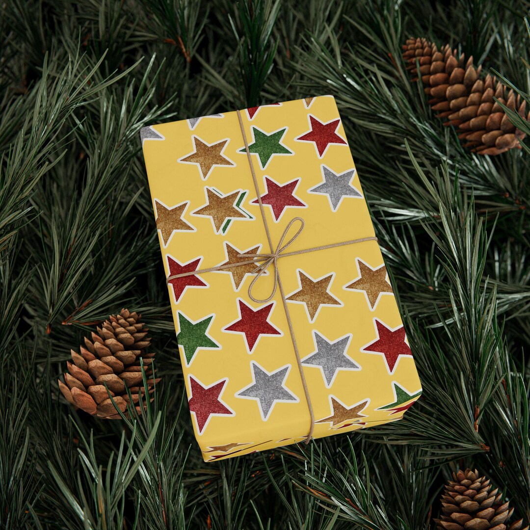 Elegant Yellow Wrapping Paper, Gift Wrap, Birthday, Special Occasions ...