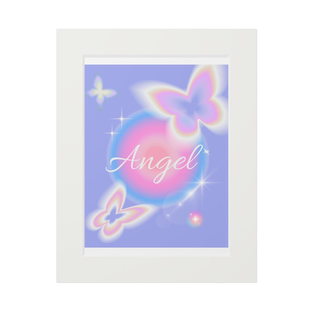 Angelic Butterfly Art Print: Kids Room Decor, Giclée Fine Art - Etsy