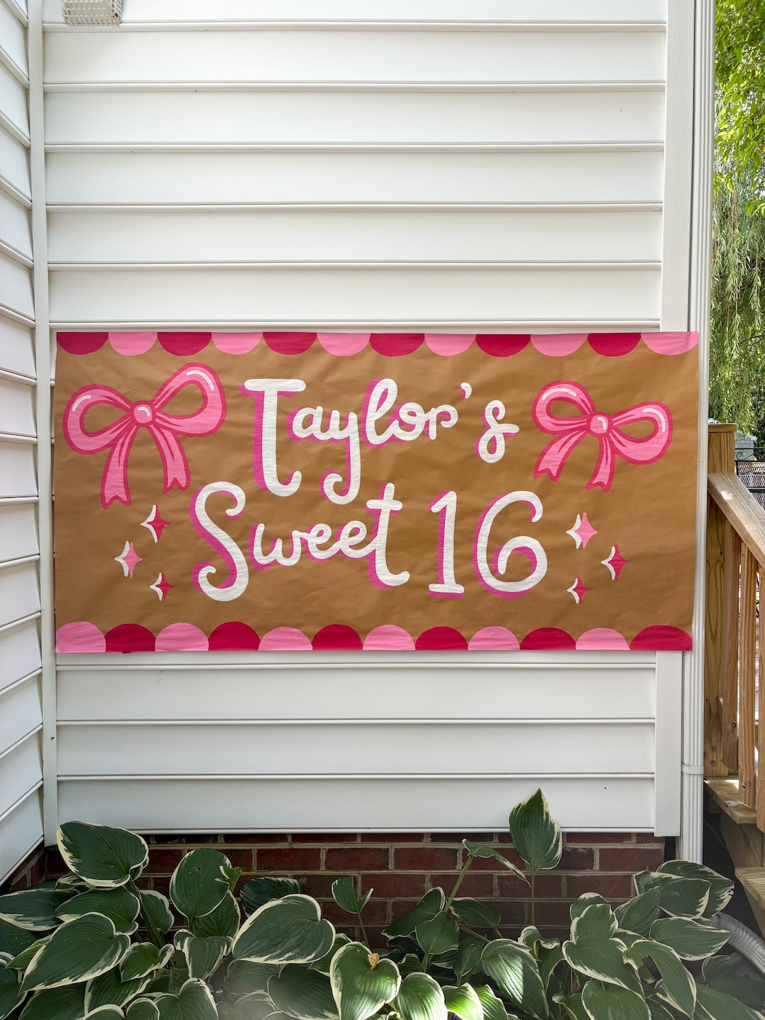 Hand Painted Kraft Paper Celebration Banner: Custom Party Sign - Etsy