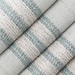 Beachy Coastal Aqua Blue Sea Glass Stripe Upholstery Fabric by the Yard ...