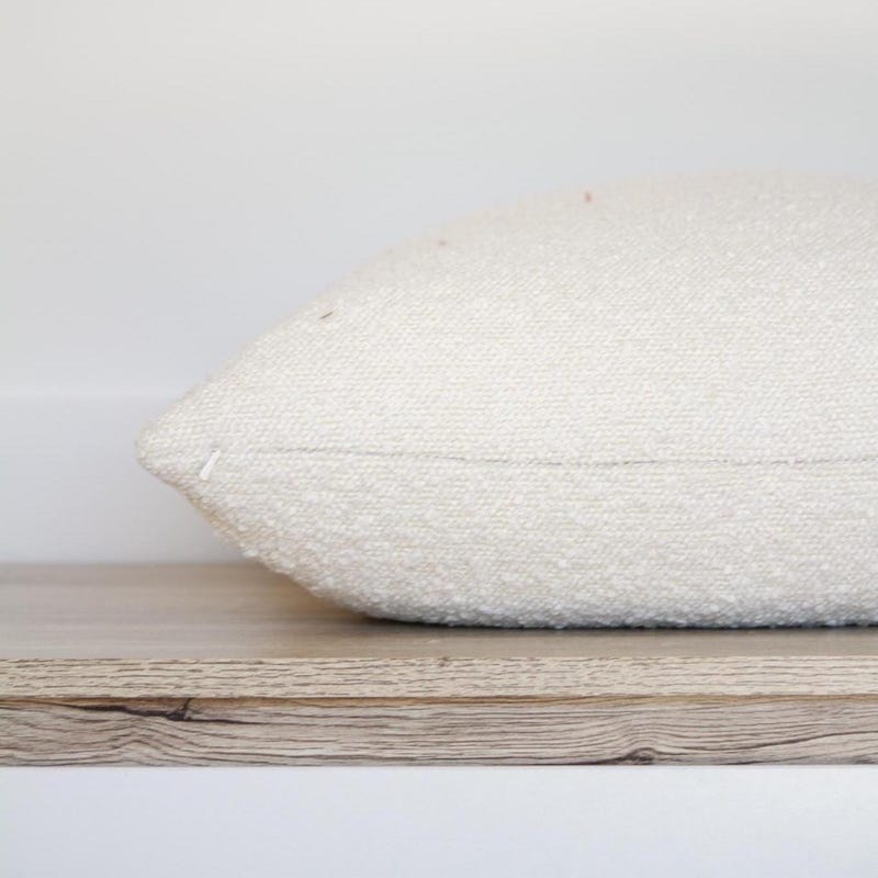Boucle Ivory Cushion - Etsy