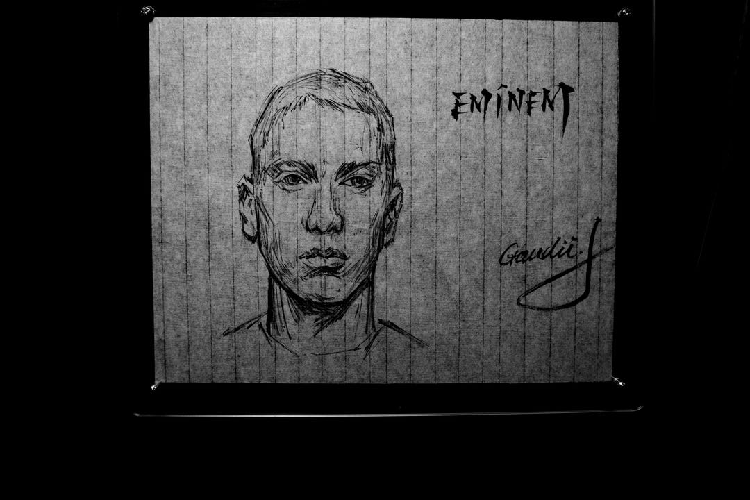 Original Hand-painted Eminem Japanese SUMI-E Art Paintings Minimum ...