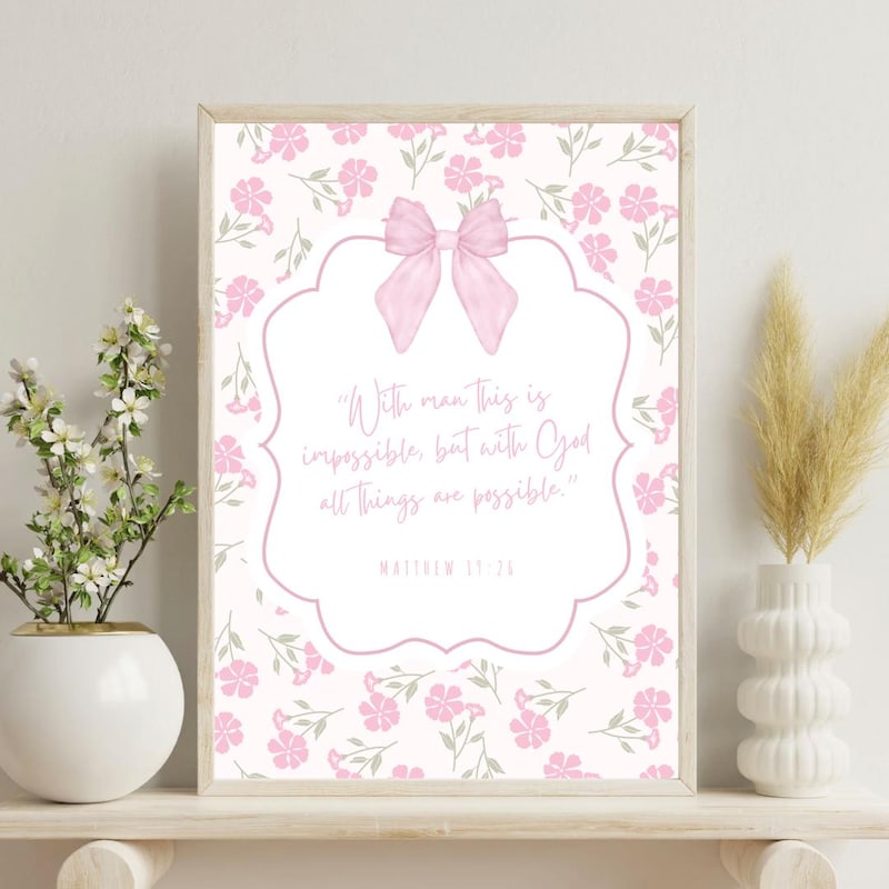 Matthew 19 26 - Etsy