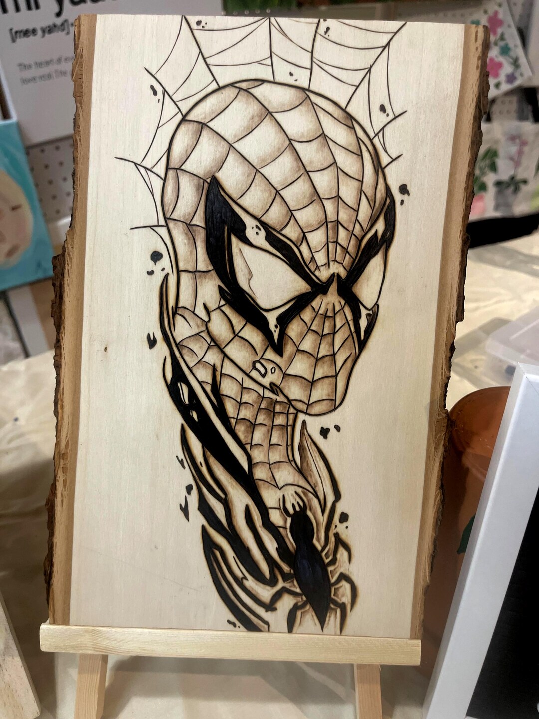 Spiderman Wood Burning - Etsy