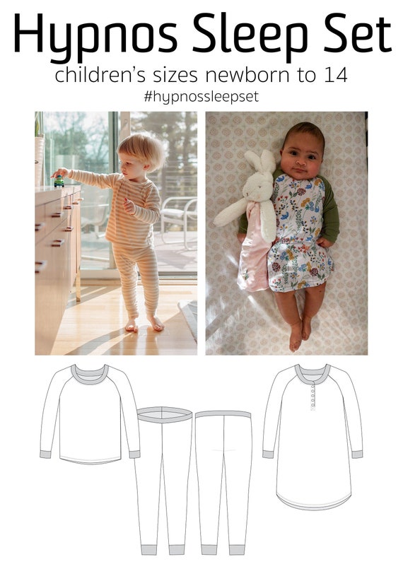 Hypnos Sleep Set PDF Sewing Pattern Print at Home A0 - Etsy