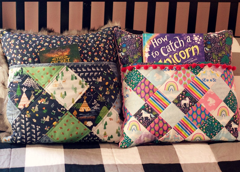Book Pillow PDF Sewing Pattern Pillow Cover Pattern Pillow - Etsy