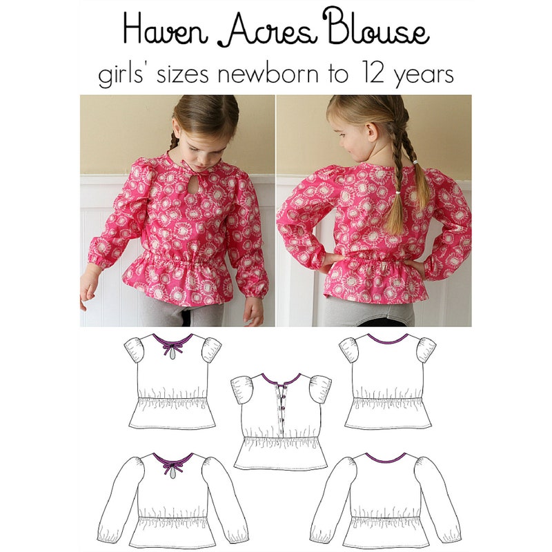 Child Blouse Pattern - Etsy
