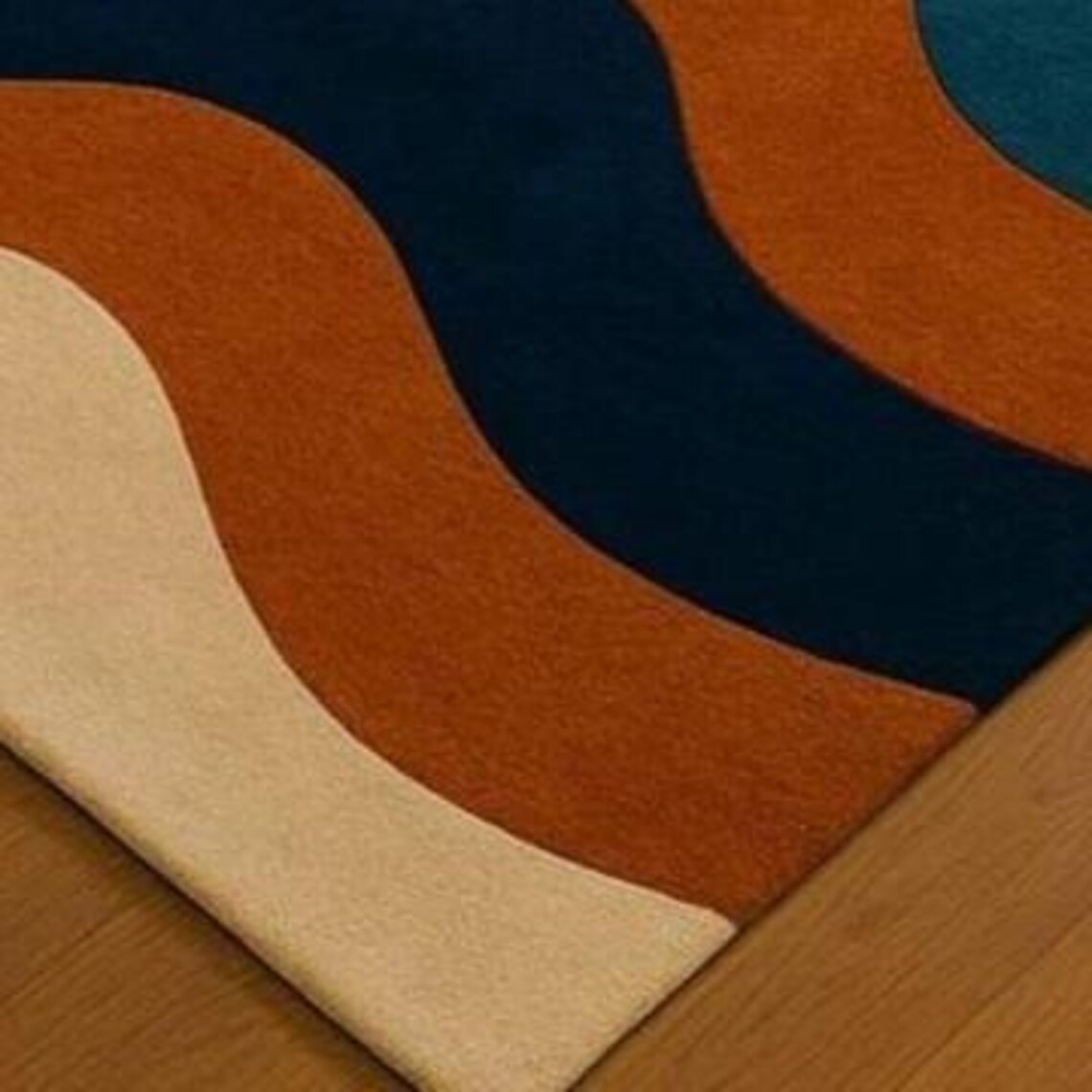 Hand-tufted Modern Wool Rug, Abstract Design - Etsy
