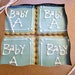 Baby Block Letter Cookies - Etsy