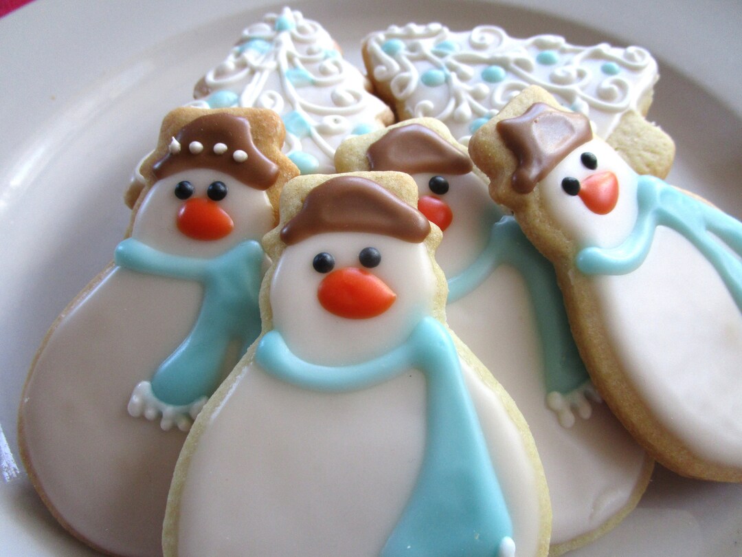 Snowmen Cookies - Etsy