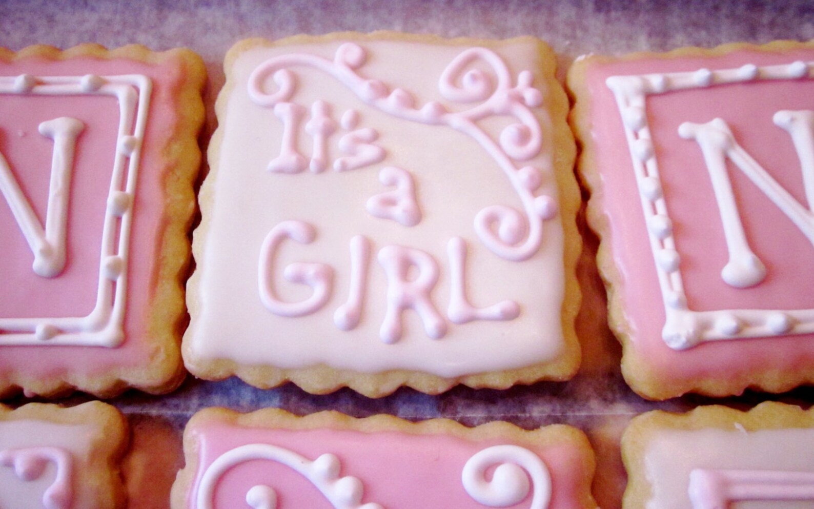 Baby Block Letter Cookies - Etsy