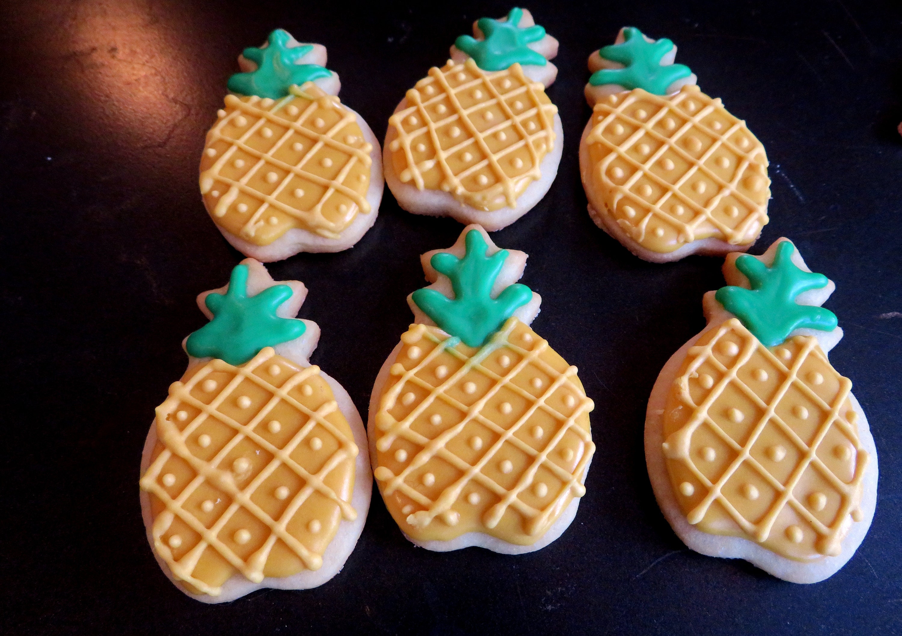 Be A Pineapple cookies 2 dozen mini | Etsy