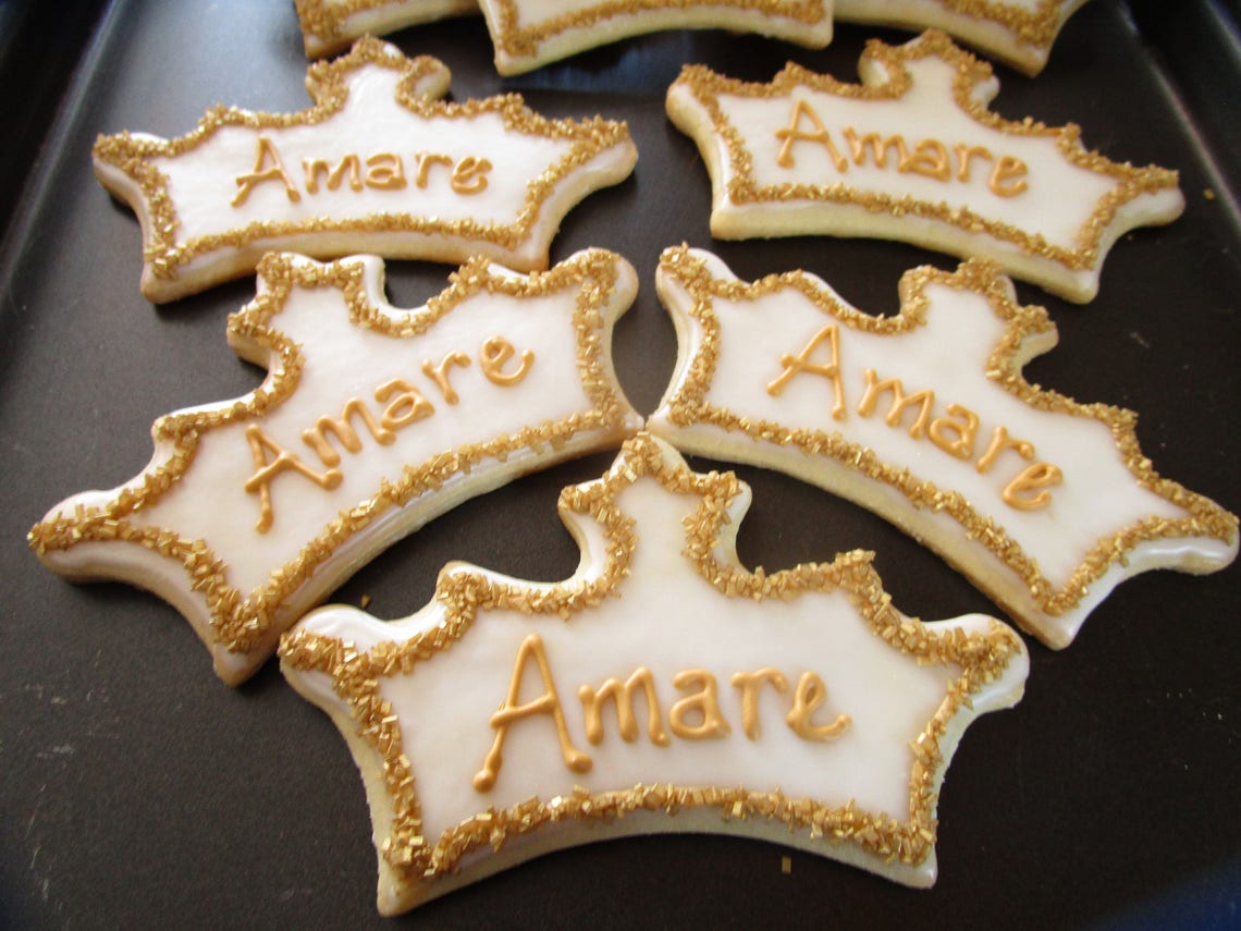 Royal Prince or Princess Cookies | Etsy