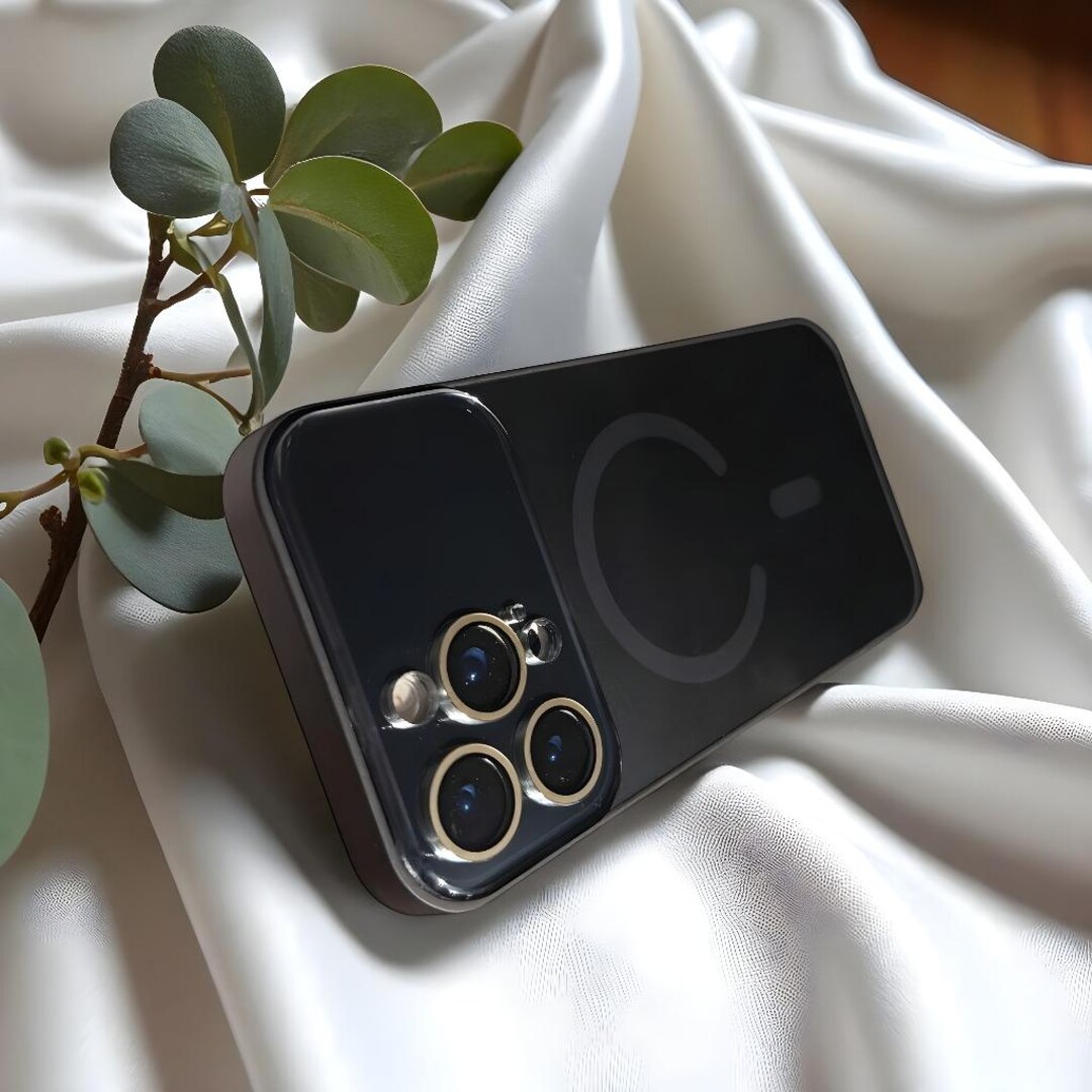 Magsafe iPhone Case: Glass Lens Protection, Magnetic Matte Bumper - Etsy