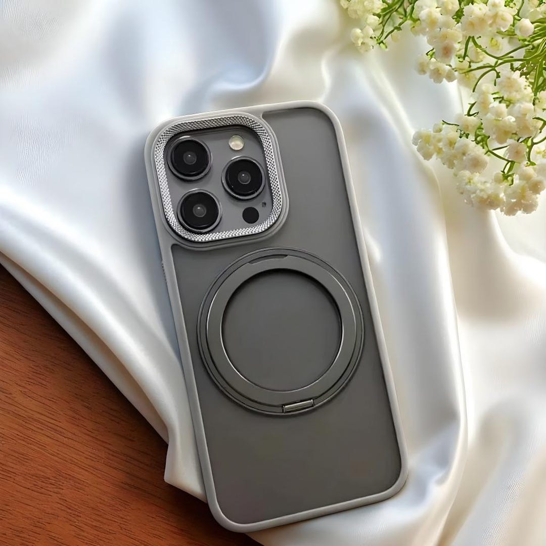 Magsafe Rotating Ring Stand iPhone Case: Shockproof Bumper, Lens ...