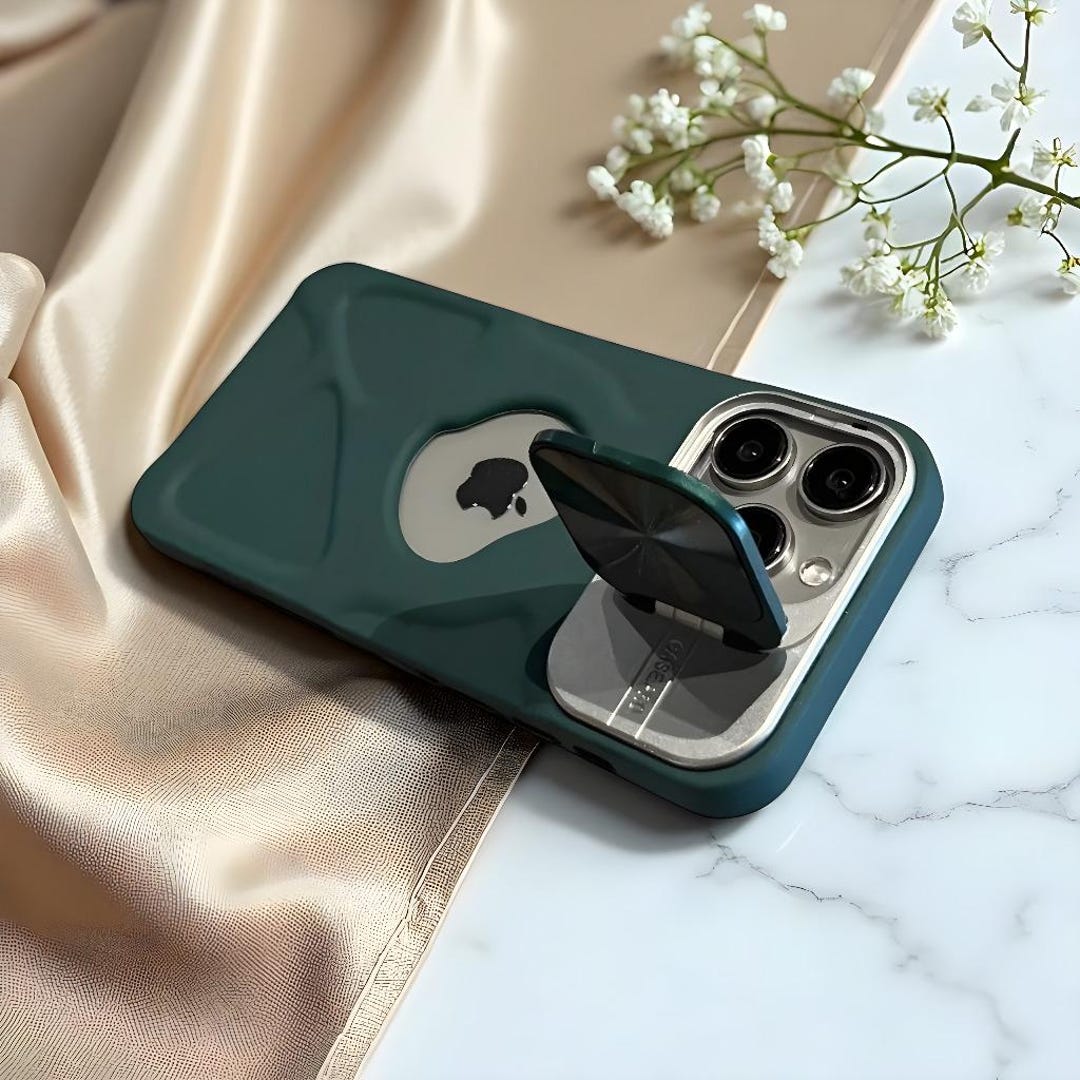 Magsafe Magnetic iPhone Case: Lens Protector & Stand, Soft Silicone ...