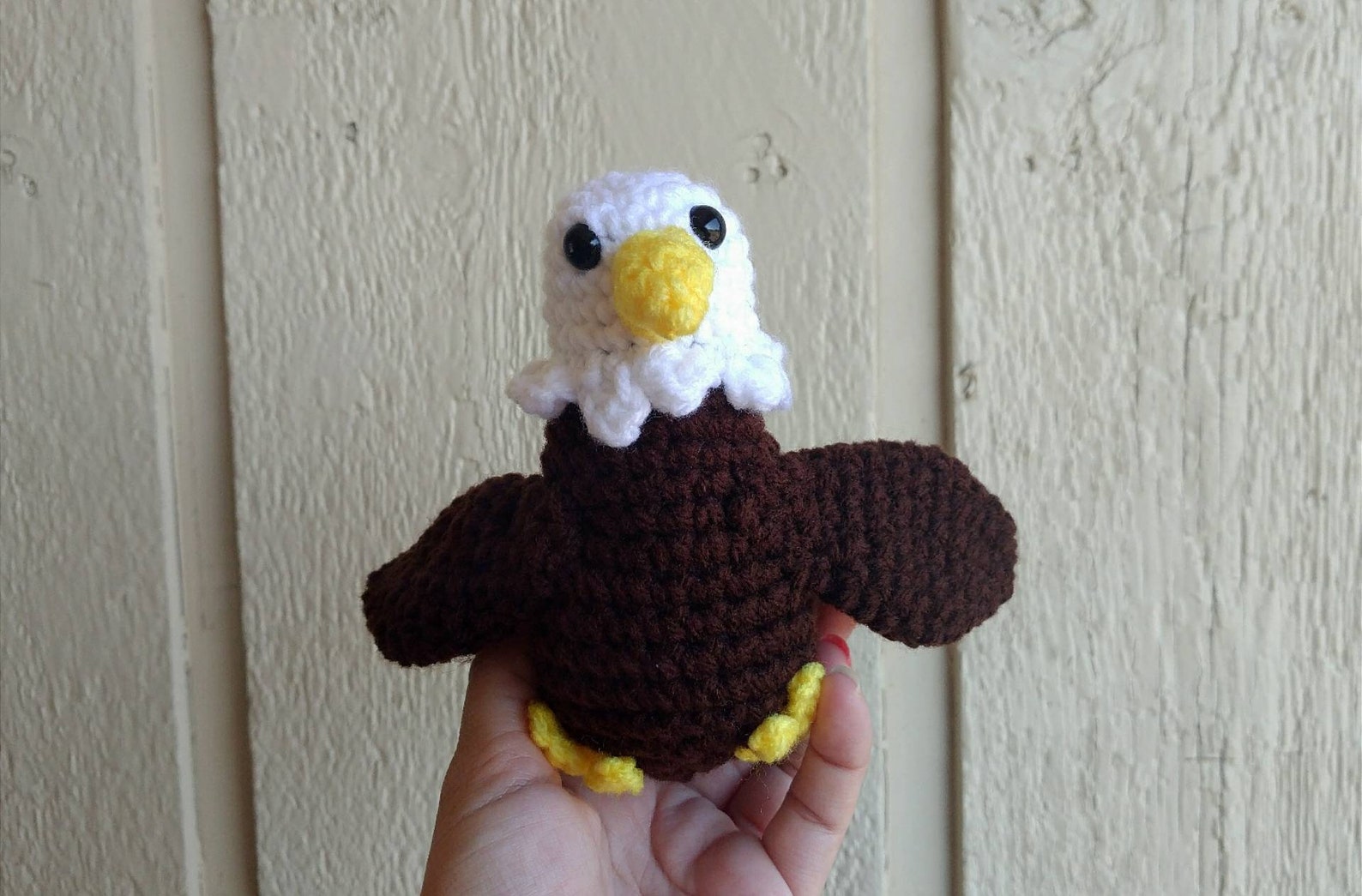 Bald Eagle Crochet Bird Rattle Baby Rattle Bird Toy Kids - Etsy
