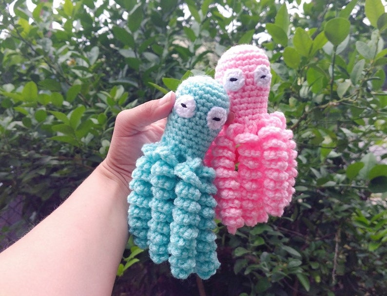 Octopus NICU Preemie, Pink or Blue Therapeutic Octopus, Crochet Octopus ...