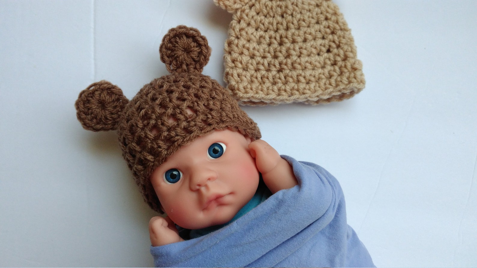 Micro Preemie Bear Hat Teddy Hat Brown Bunny Tan Bunny - Etsy