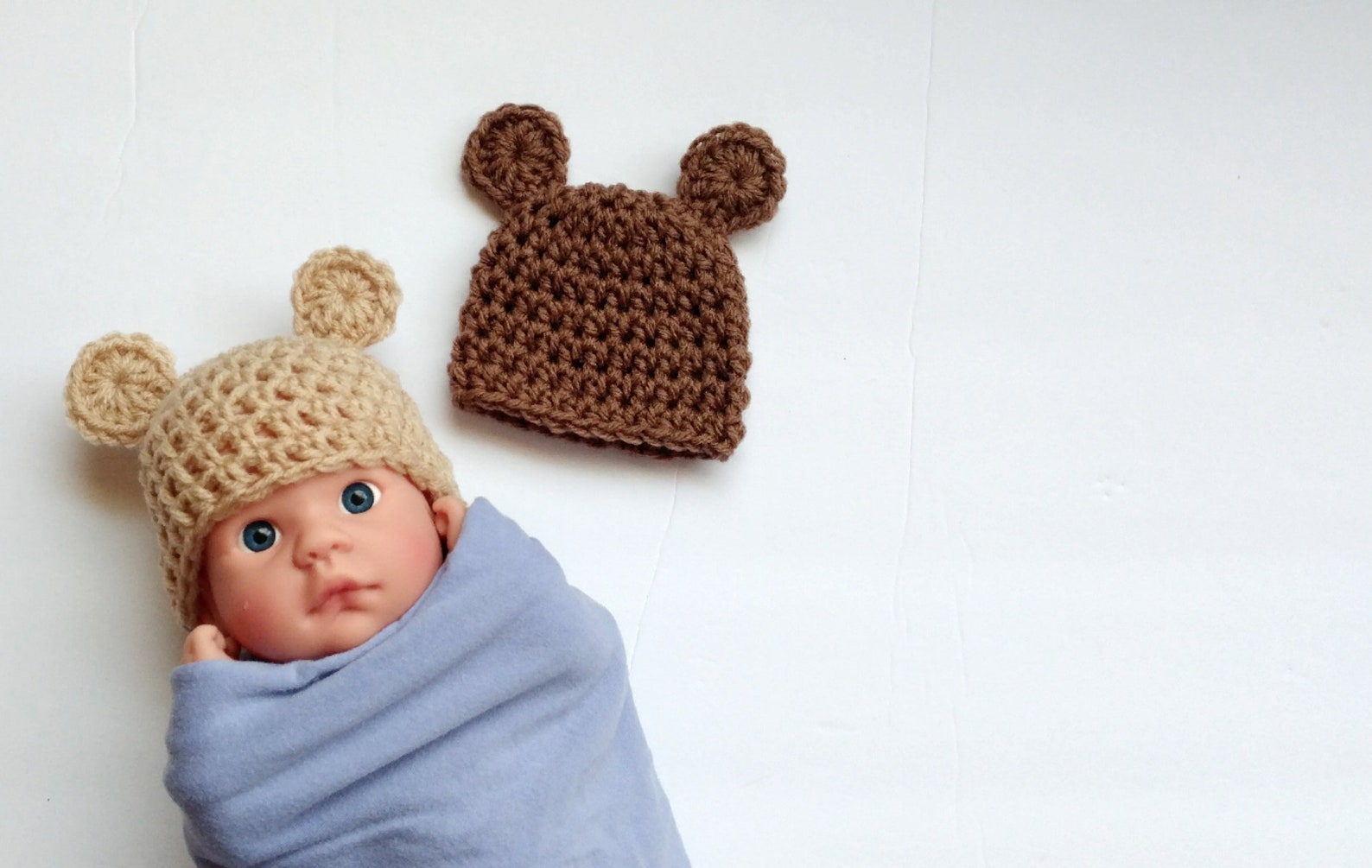 Micro Preemie Bear Hat Teddy Hat Brown Bunny Tan Bunny - Etsy