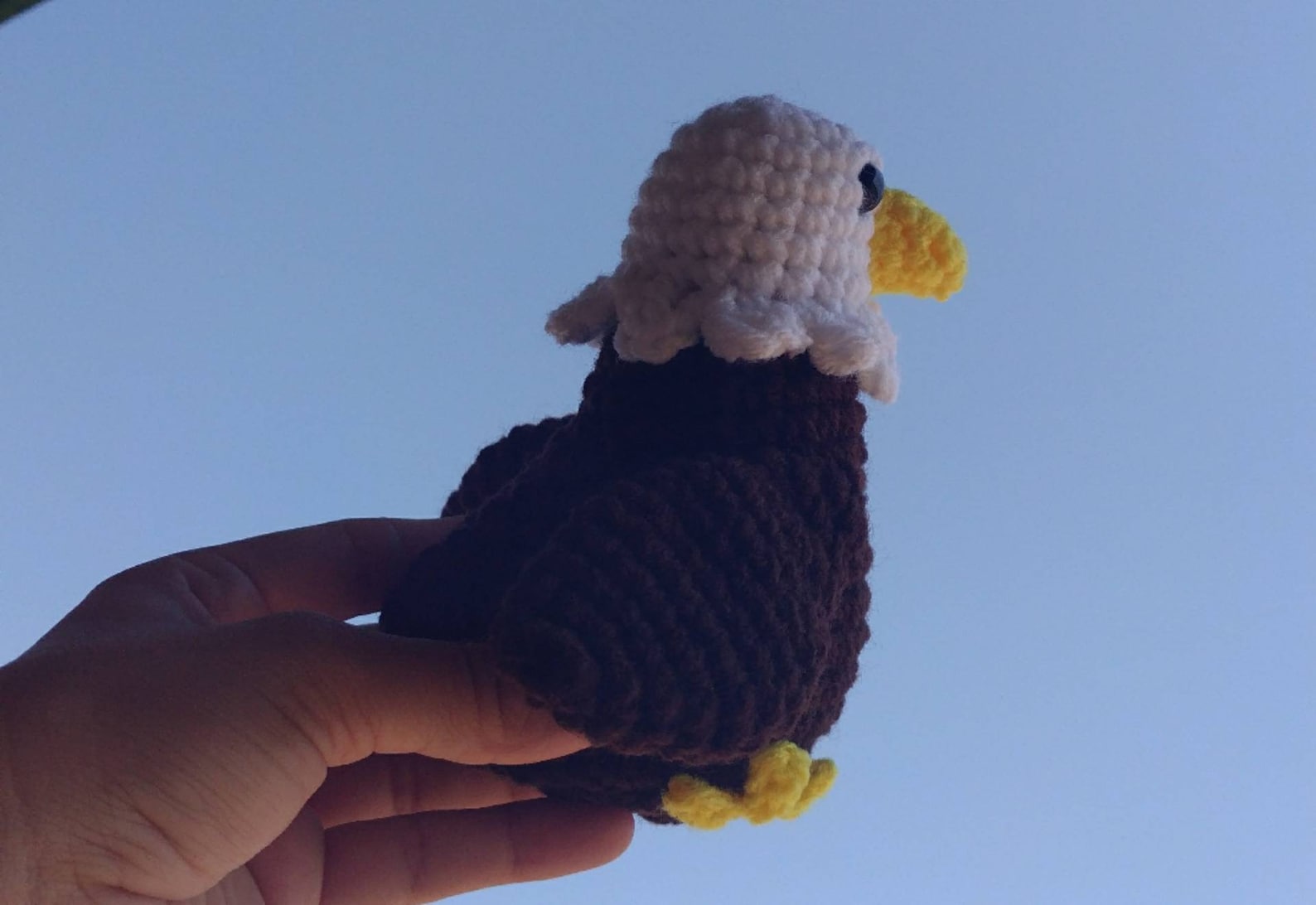 Bald Eagle Crochet Bird Rattle Baby Rattle Bird Toy Kids | Etsy