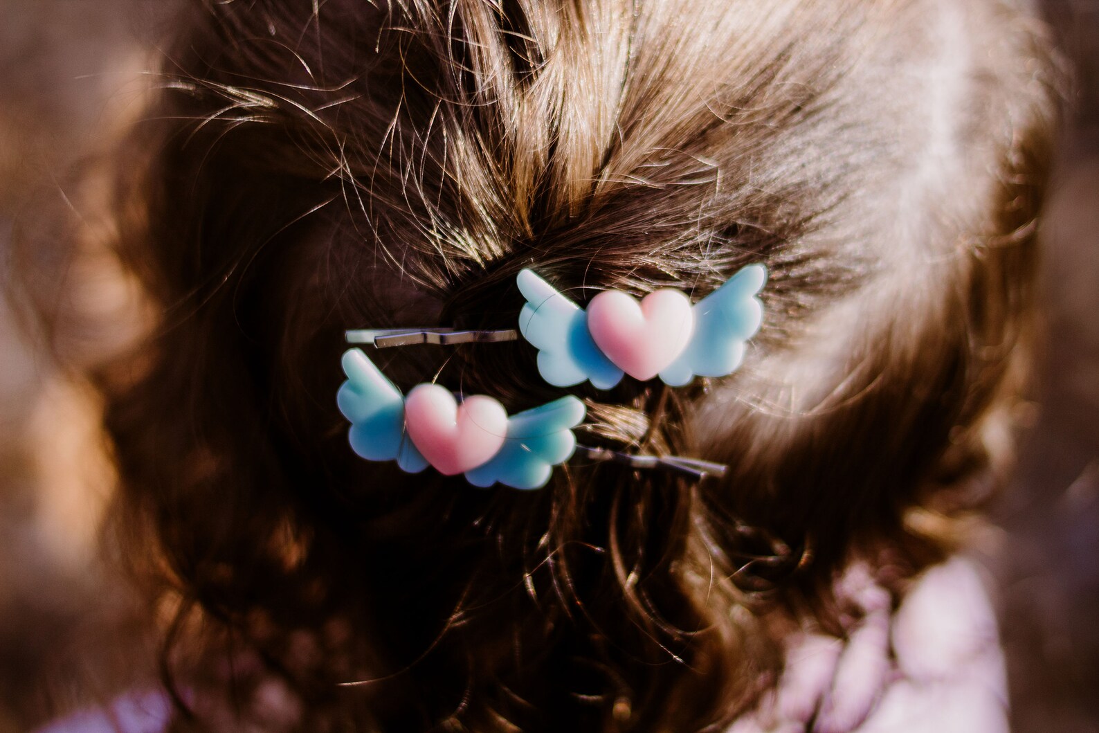 Angel Wing Pins Wing Bobby Pins Heart With Wings Pink | Etsy