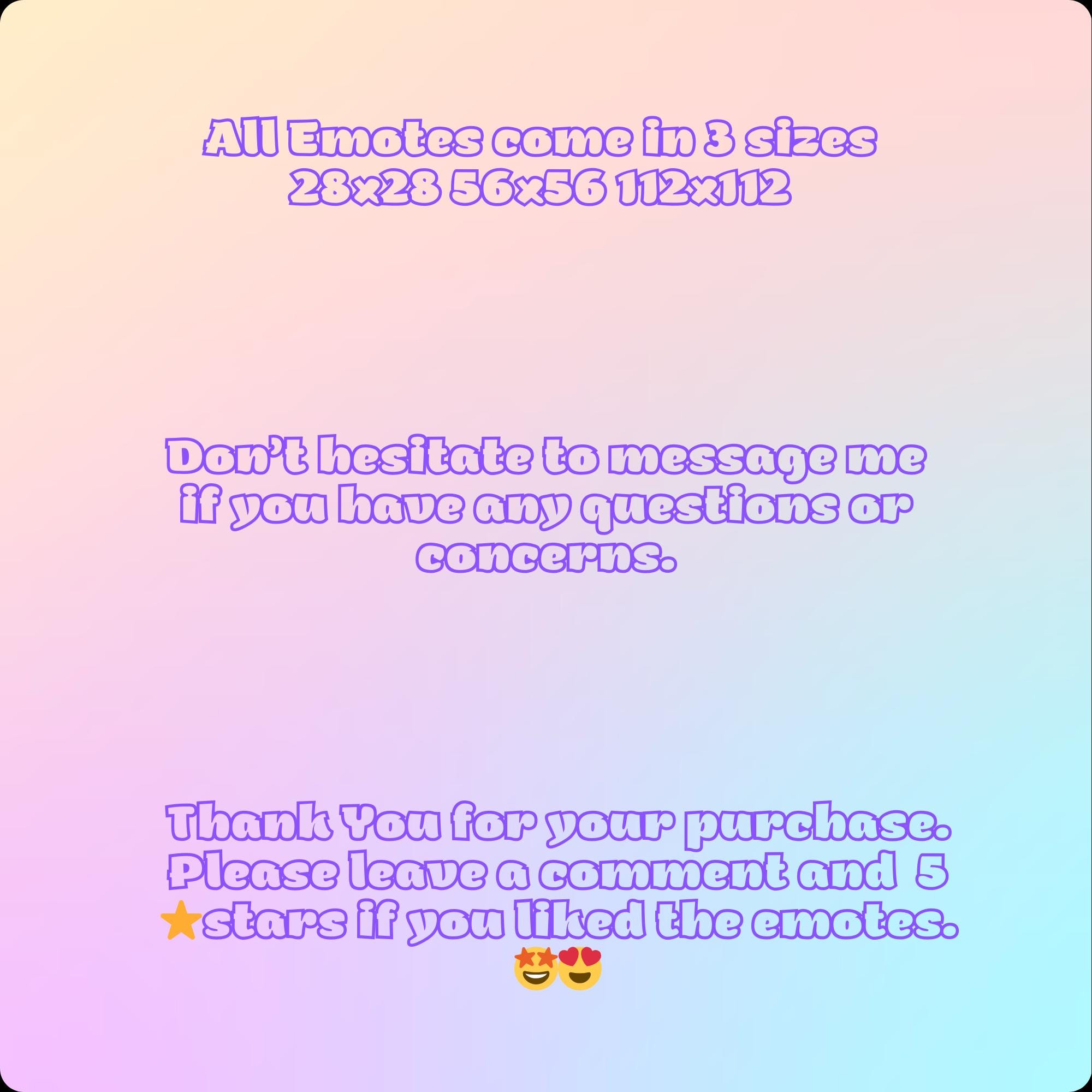 Animated and Static Neon Emotes Pack. Emotes Work on Twitch and Kick ...