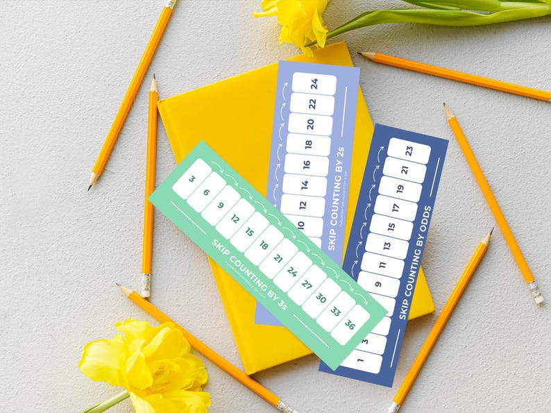 Set of 15 Skip Counting Cards | Printable PDF | Math Class Tools ...