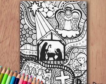 INSTANT DOWNLOAD Coloring Postcard Page Music Zendoodle - Etsy
