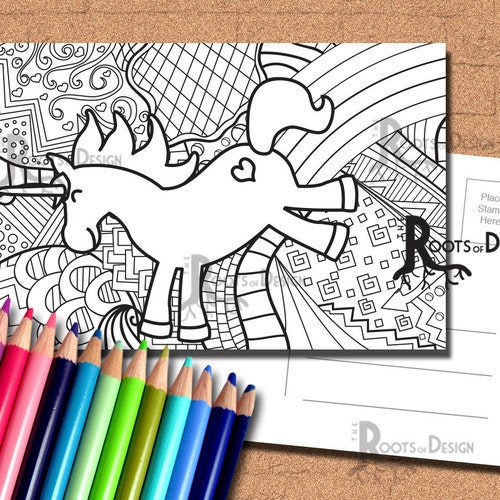 Printable Coloring Page Zentangle Music Coloring Book | Etsy