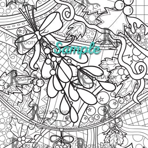 Instant Download-printable Holiday / Christmas Zentangle Inspired With ...