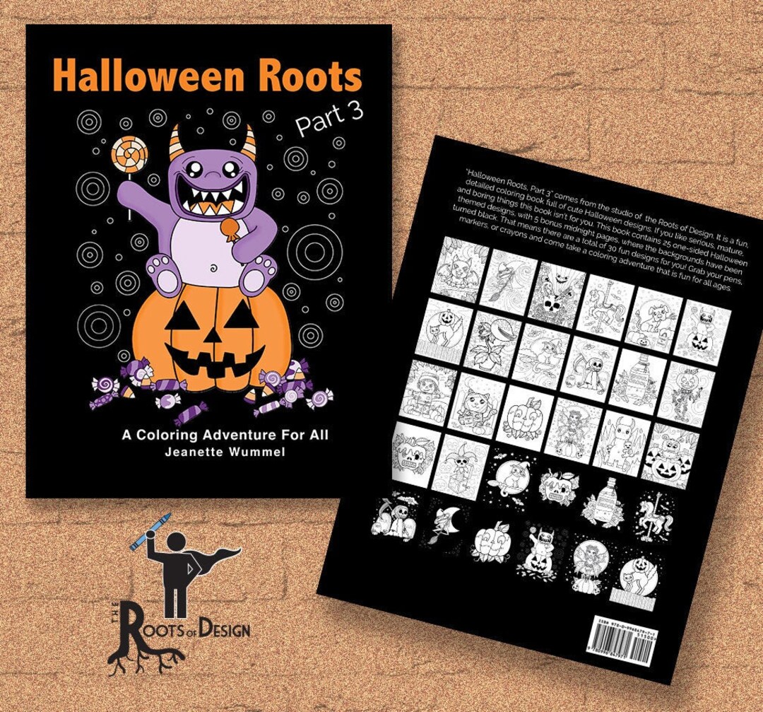 INSTANT DOWNLOAD Coloring Book - Halloween Roots Part 3 - Coloring ...