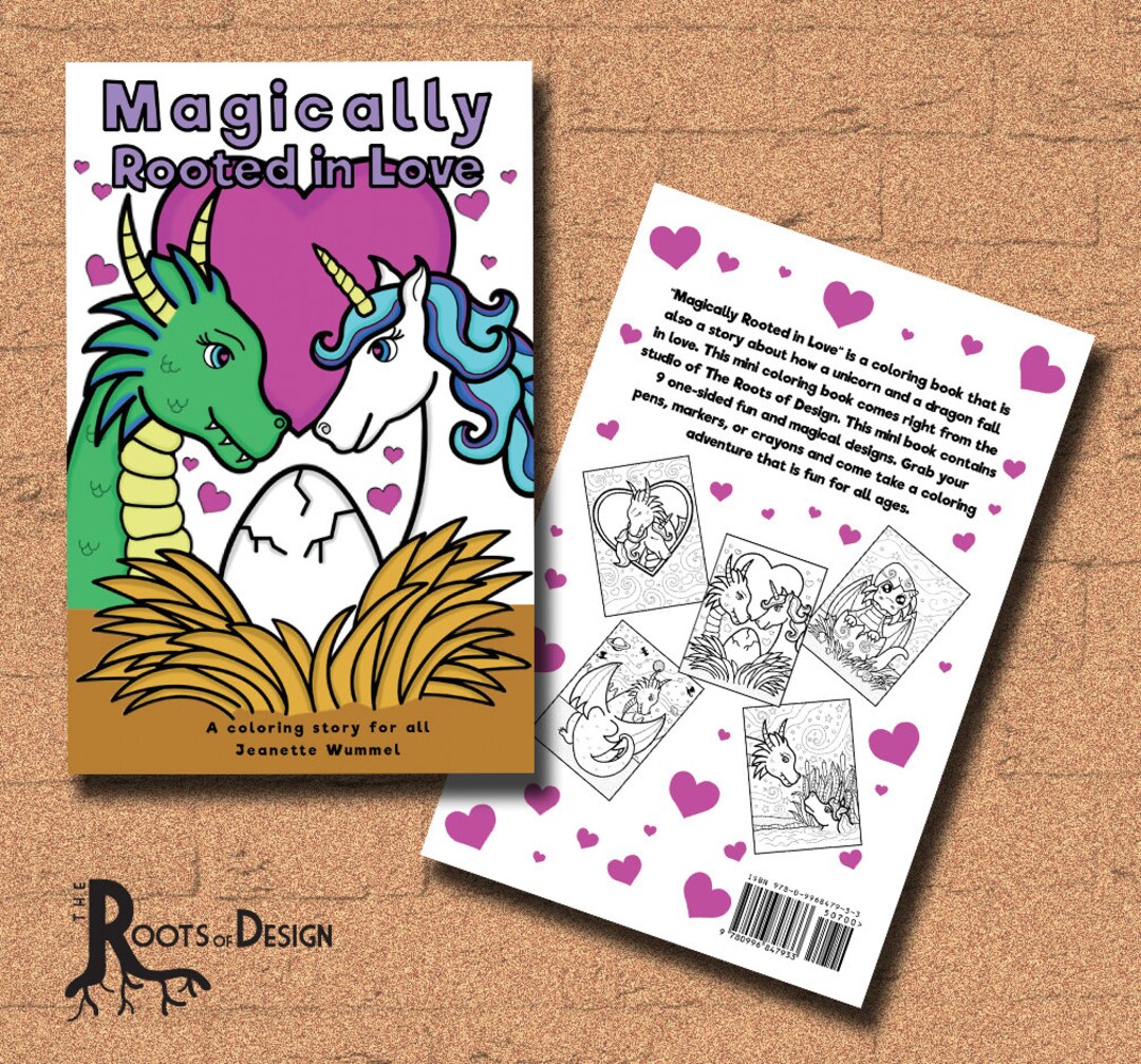 INSTANT DOWNLOAD Coloring Book Magically Rooted in Love Coloring Print ...
