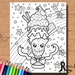 INSTANT DOWNLOAD Coloring Sundae Art Coloring Page Print, Doodle Art ...