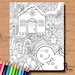 Instant Download-printable Gingerbread Man and House Holiday Zentangle ...