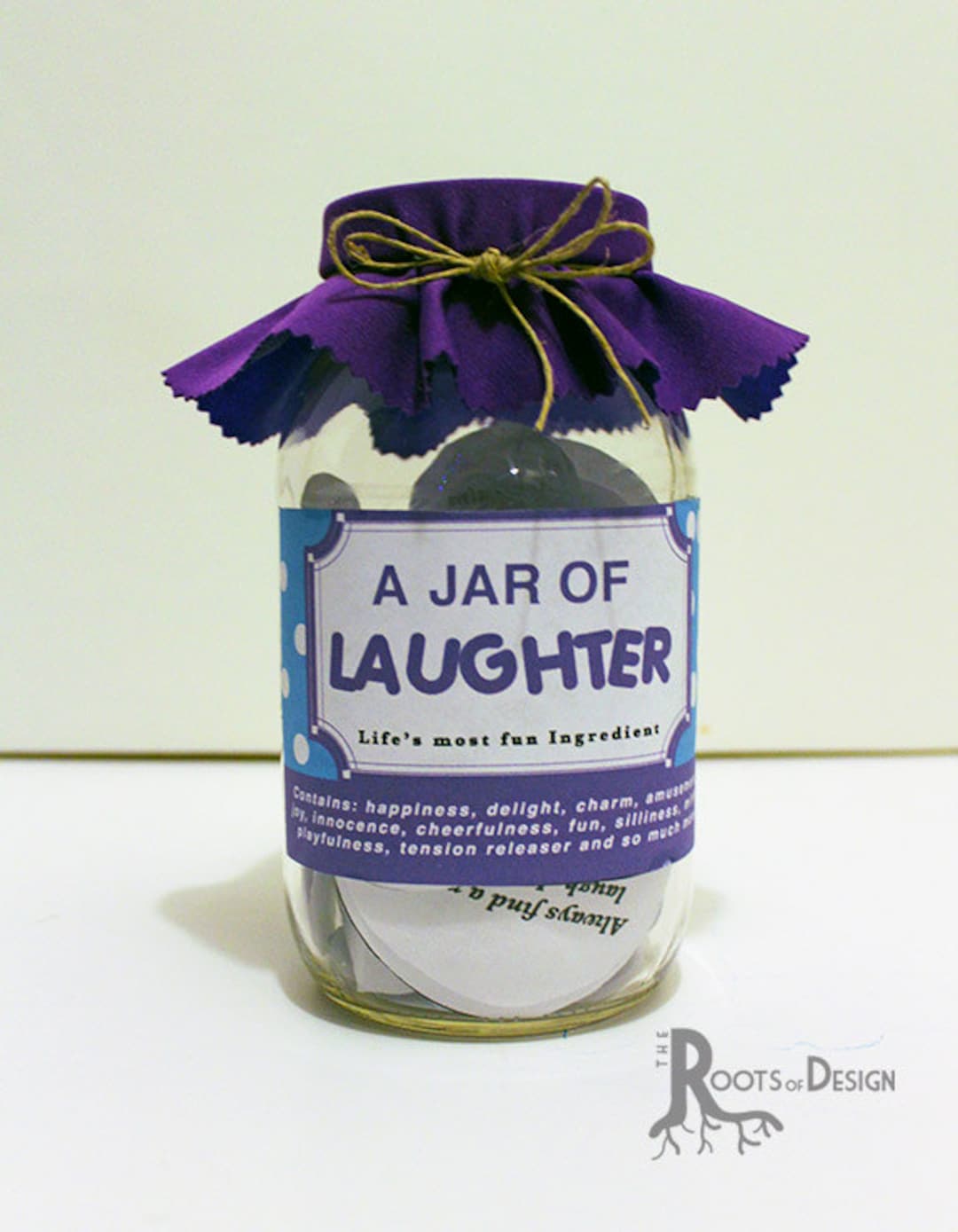 INSTANT DOWNLOAD Jar of Laughter Printable - A Fun Gift That is Perfect ...