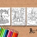 Instant Download- Fairy Tale Coloring Page Bundle - Coloring Page or ...