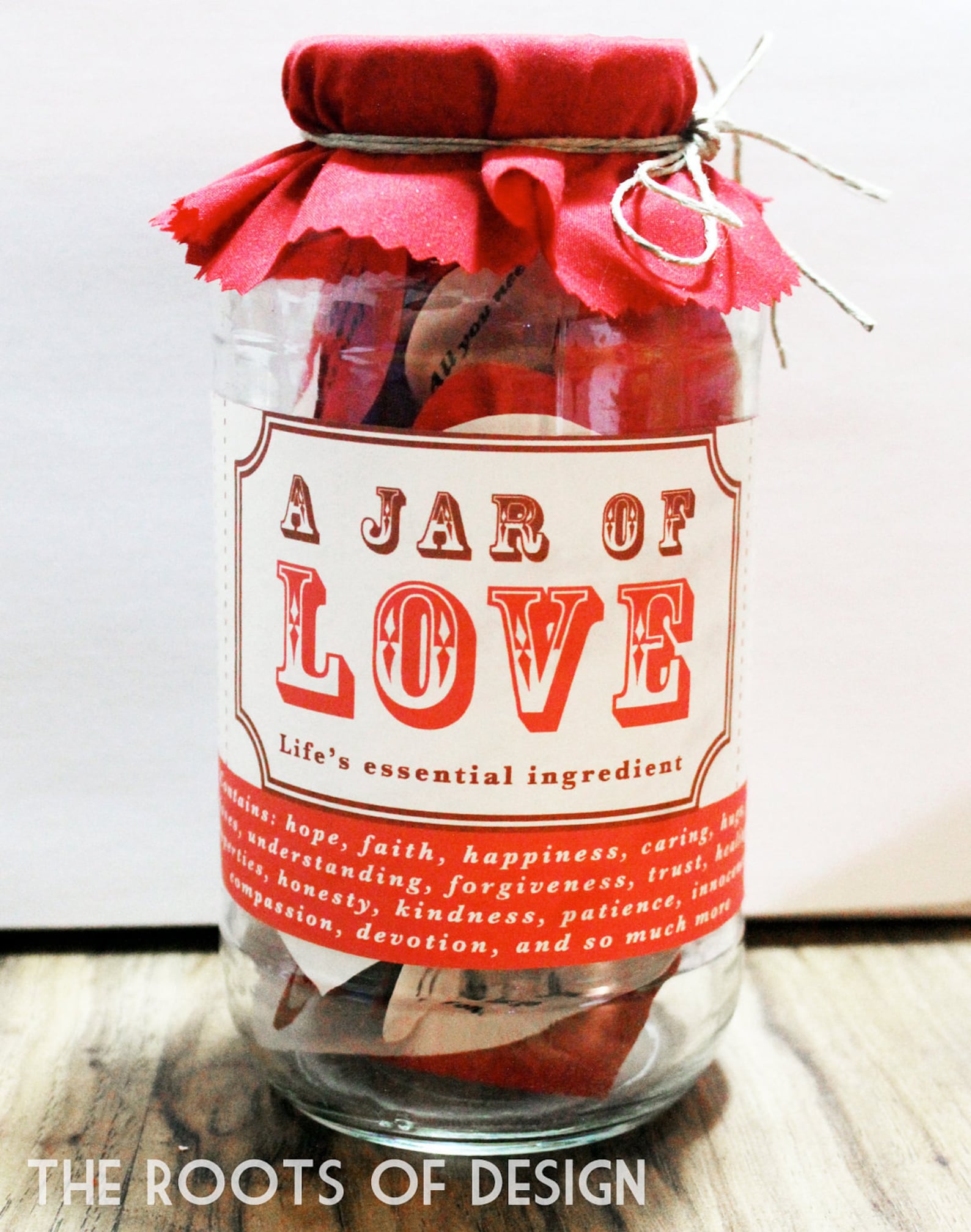 INSTANT DOWNLOAD Jar of Love Printable- Great I Love You Gift or Great ...
