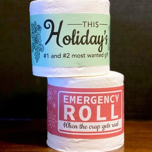 INSTANT DOWNLOAD 4 Toilet Paper Label Printable- Great Gag Gift or ...