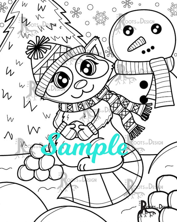 Winter Forest Coloring Page