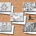 INSTANT DOWNLOAD Coloring Postcard Bundle 2 - Color Your Own Fun ...