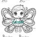 Instant Download- Chibi Fairy Coloring Page Bundle - Coloring Page or ...