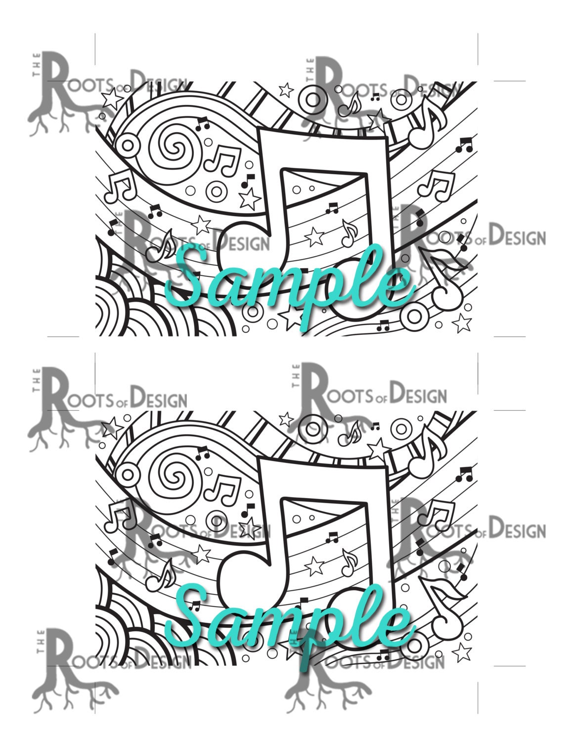 INSTANT DOWNLOAD Coloring Postcard Page - Bundle Color Your Own Fun ...