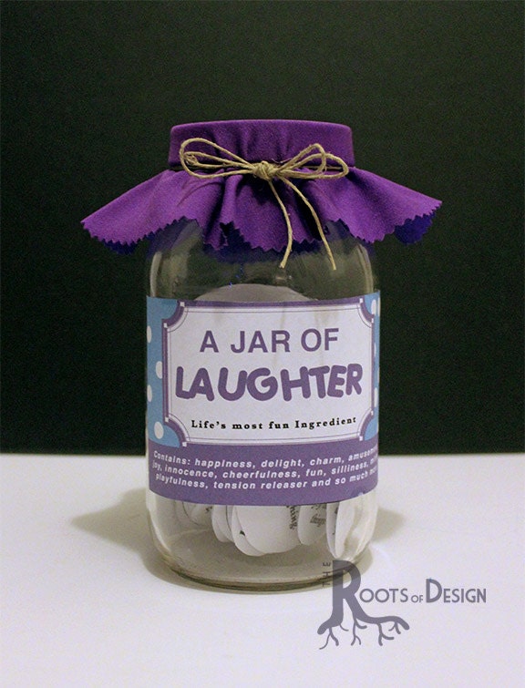 INSTANT DOWNLOAD Jar of Laughter Printable - A Fun Gift That is Perfect ...