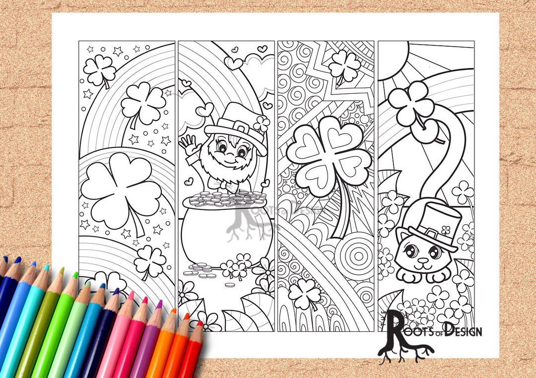 INSTANT DOWNLOAD Coloring Page - St. Patrick's Day Themed Color Your ...