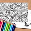 INSTANT DOWNLOAD Coloring Page - Video Game Controllers Zentangle ...