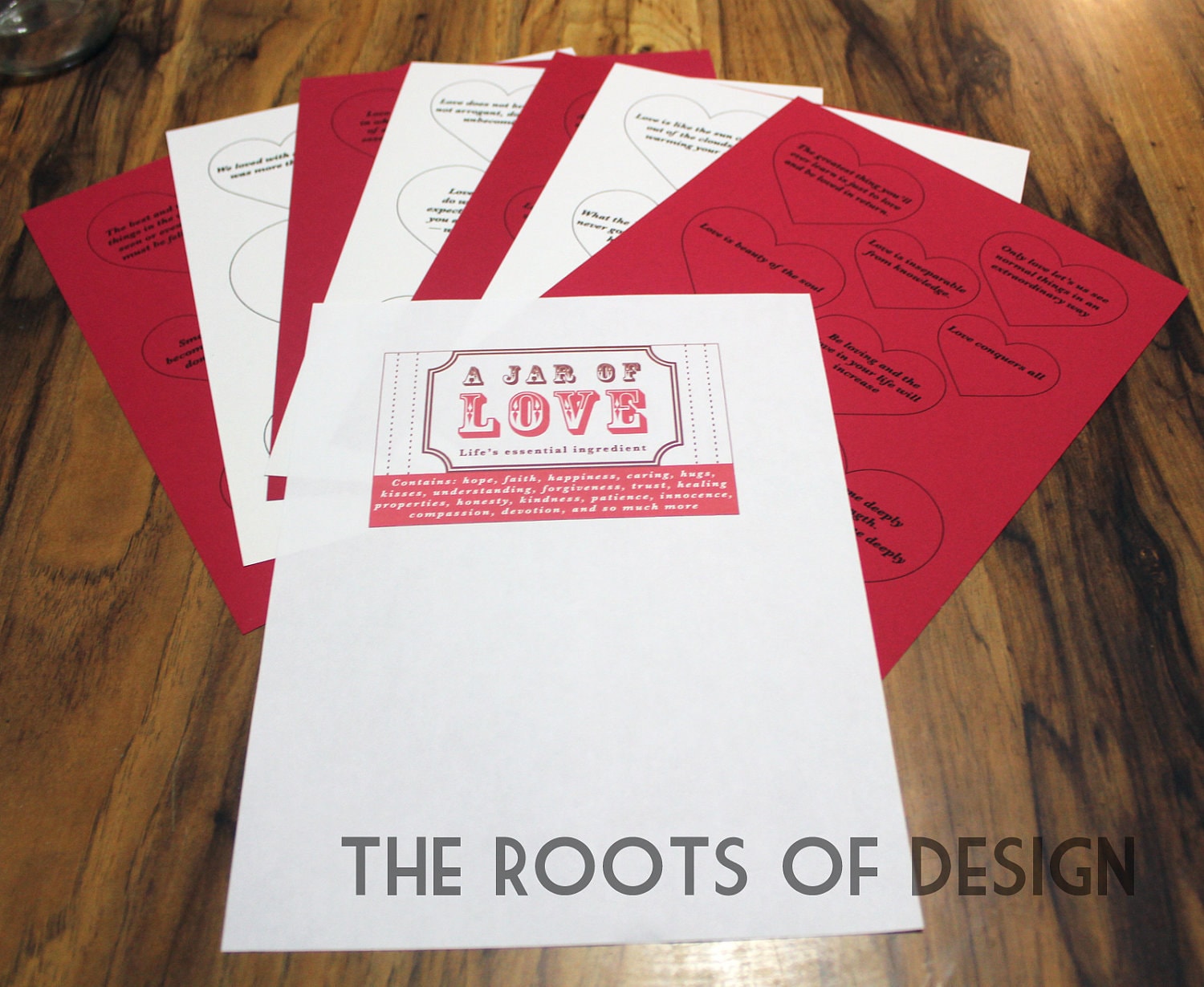 INSTANT DOWNLOAD Jar of Love Printable Great I Love You Gift | Etsy