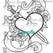 INSTANT DOWNLOAD Coloring Page - Heart With Sword Coloring Print ...